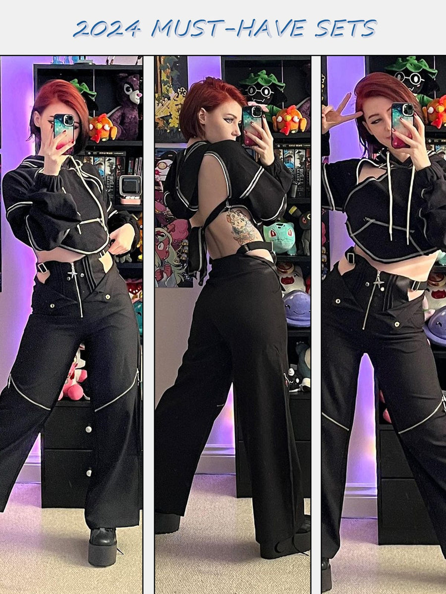 NEV Hollowed Back Tie-Bow Hoodie – nevstudio