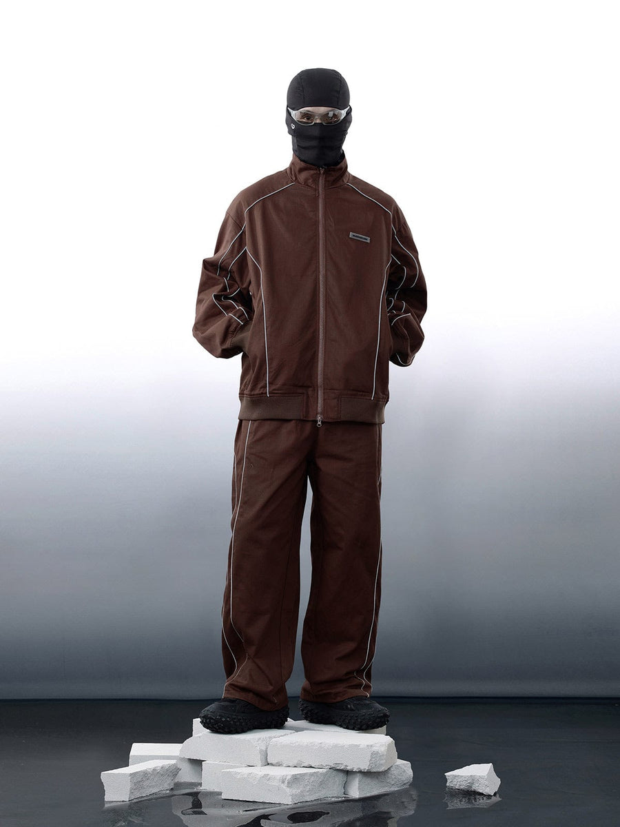 NEV Solid Reflective Strip Drawstring Pants – nevstudio