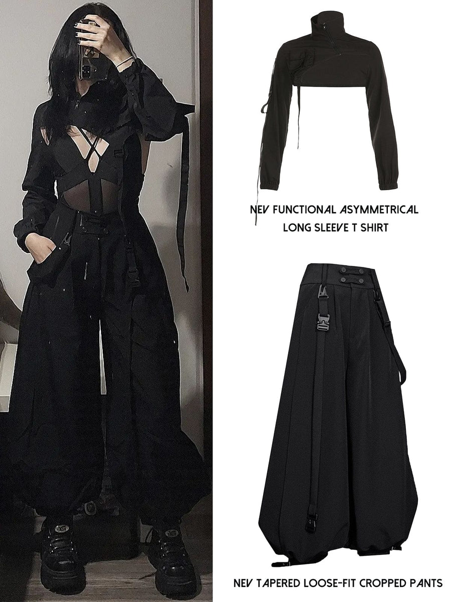 NEV Tapered Loose-Fit Cropped Pants – nevstudio