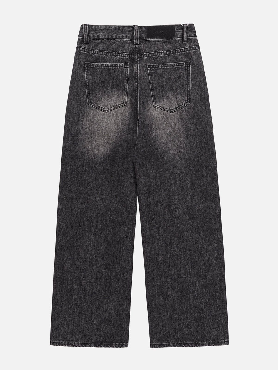 NEV Washed Distressed Solid Jeans – nevstudio