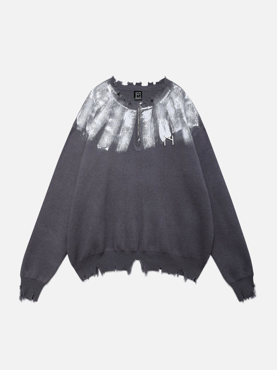 NEV Blurring Design Print Sweater – nevstudio