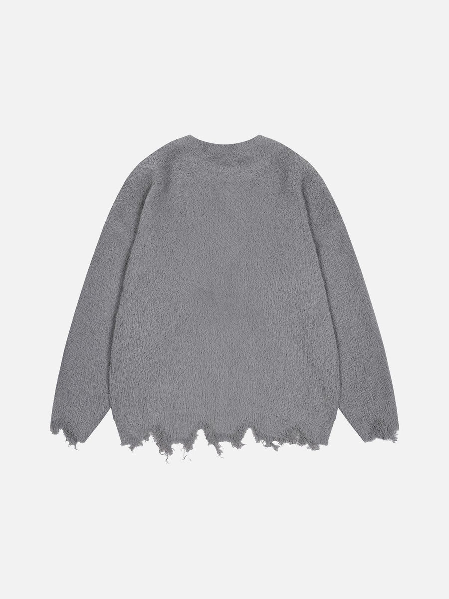 NEV Irregular Patchwork Distressed Sweater – nevstudio