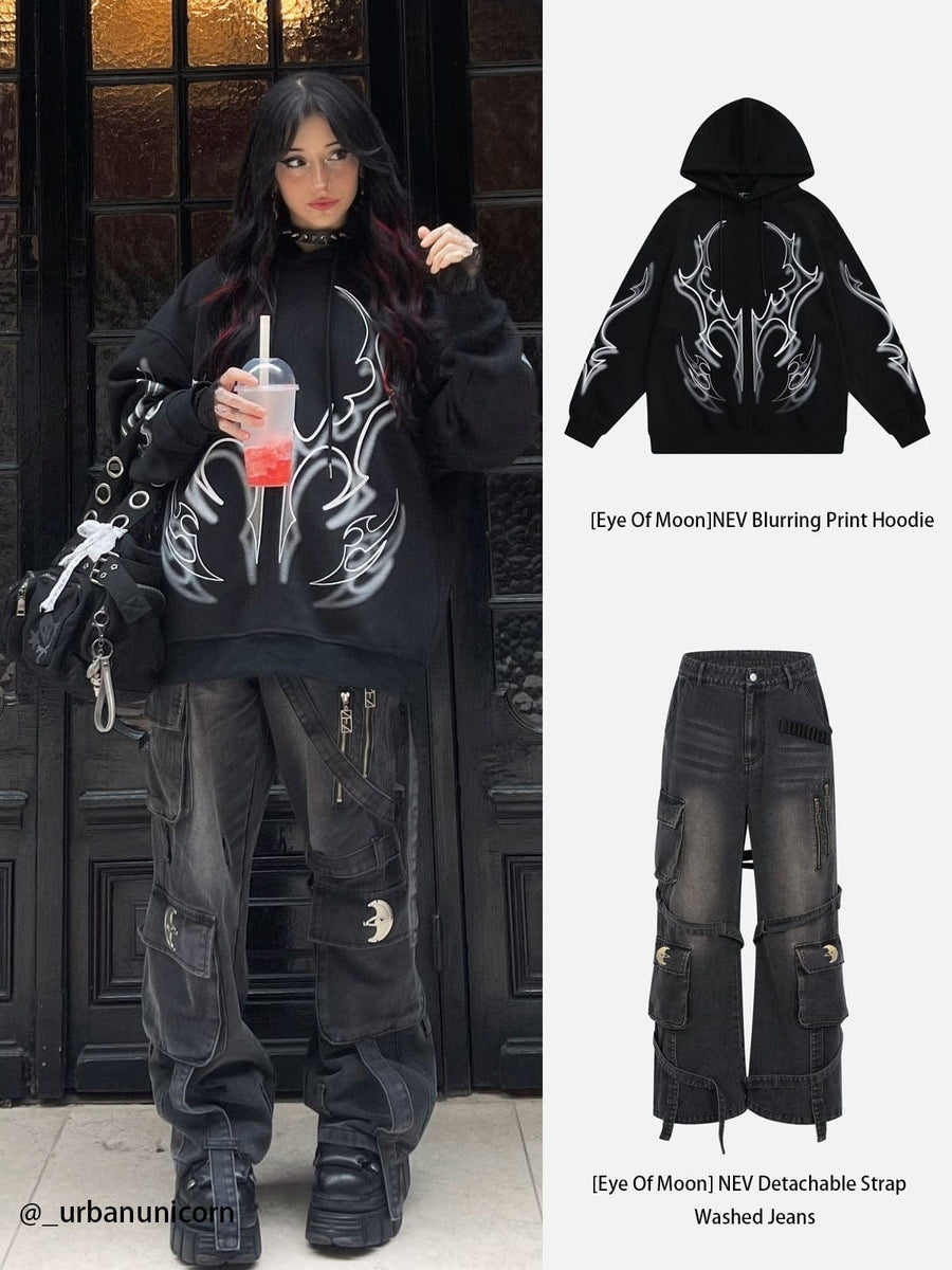 NEV Blurring Print Hoodie – nevstudio