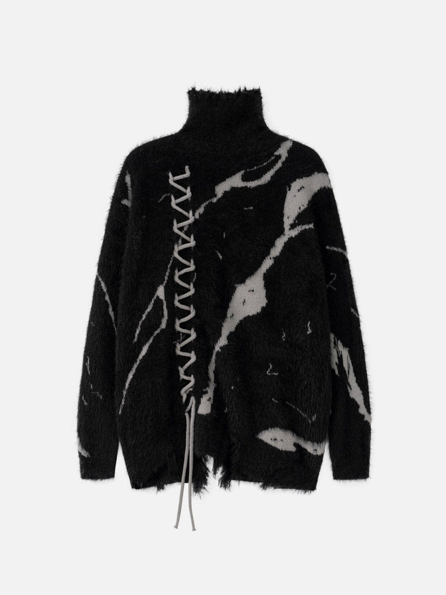 NEV Tie-dye Bandage Turtleneck Sweater – nevstudio